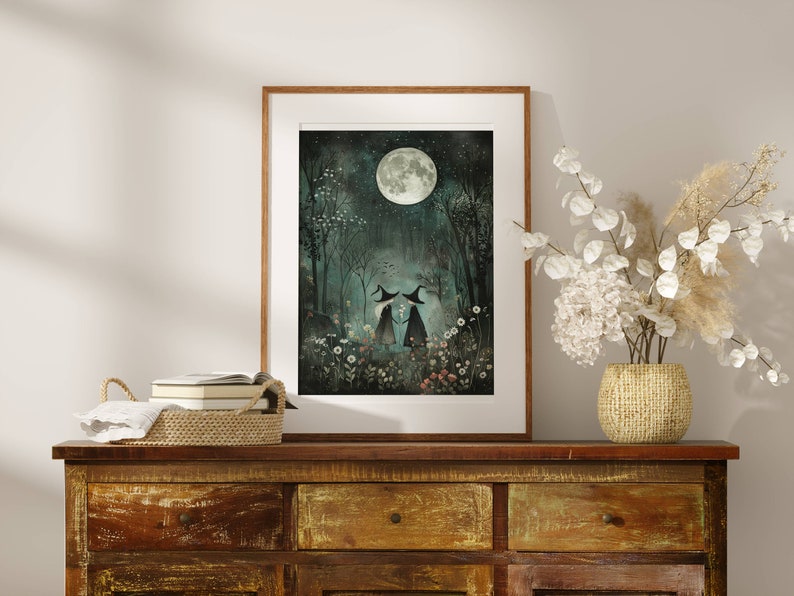 Spooky Art, Witch Art Print, Witch Poster, Witchy Decor, Witch Print ...