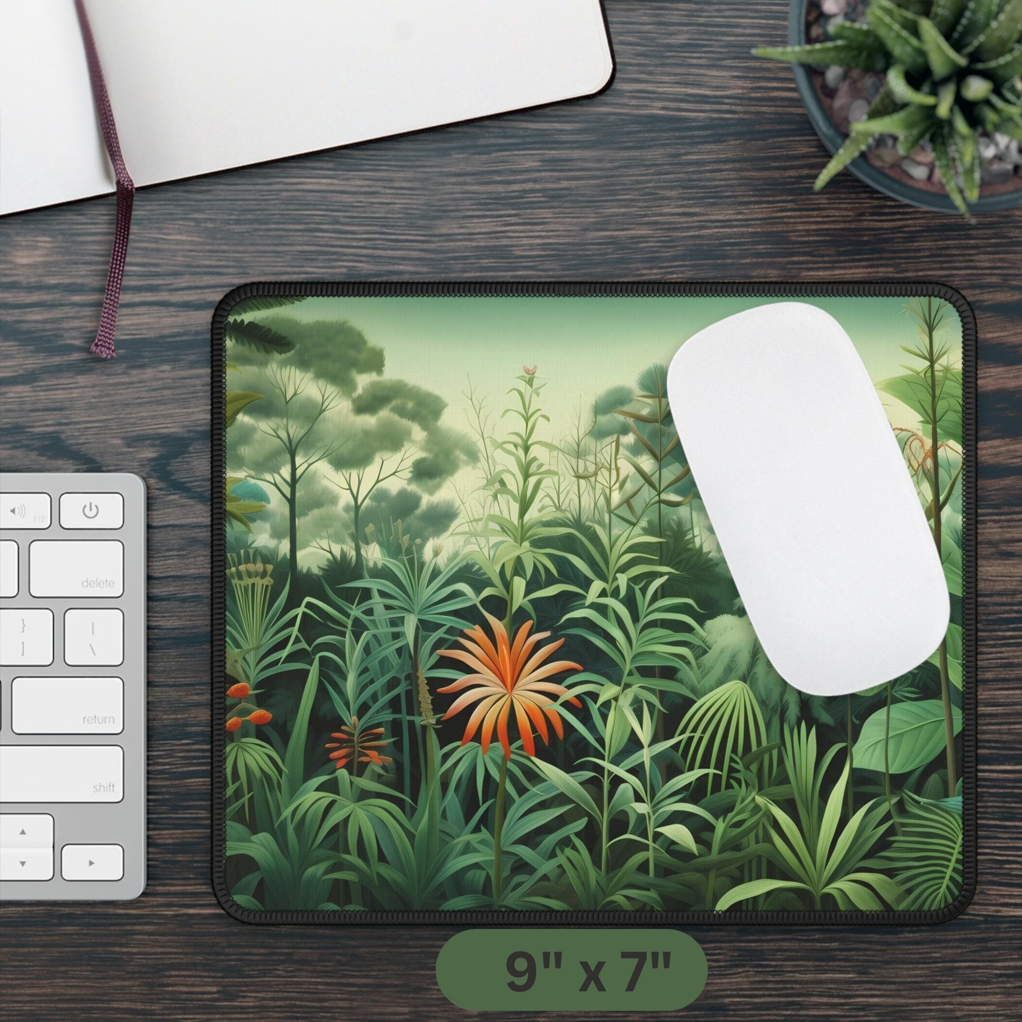 Cottagecore Desk Mat Sage Green Jungle X-large Desk Mat - Etsy