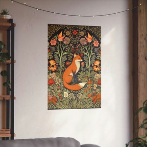Fox Gifts, Vintage Fox Print, Fox Poster, Fox Wall Art, Fox Print ...