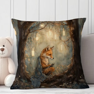 Fox Pillow, Fox Gifts, Fox Decor, Fox Throw Aesthetic Room Decor ...