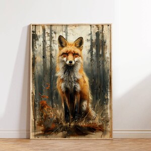Fox Gifts, Vintage Fox Print, Fox Poster, Fox Wall Art, Fox Print ...