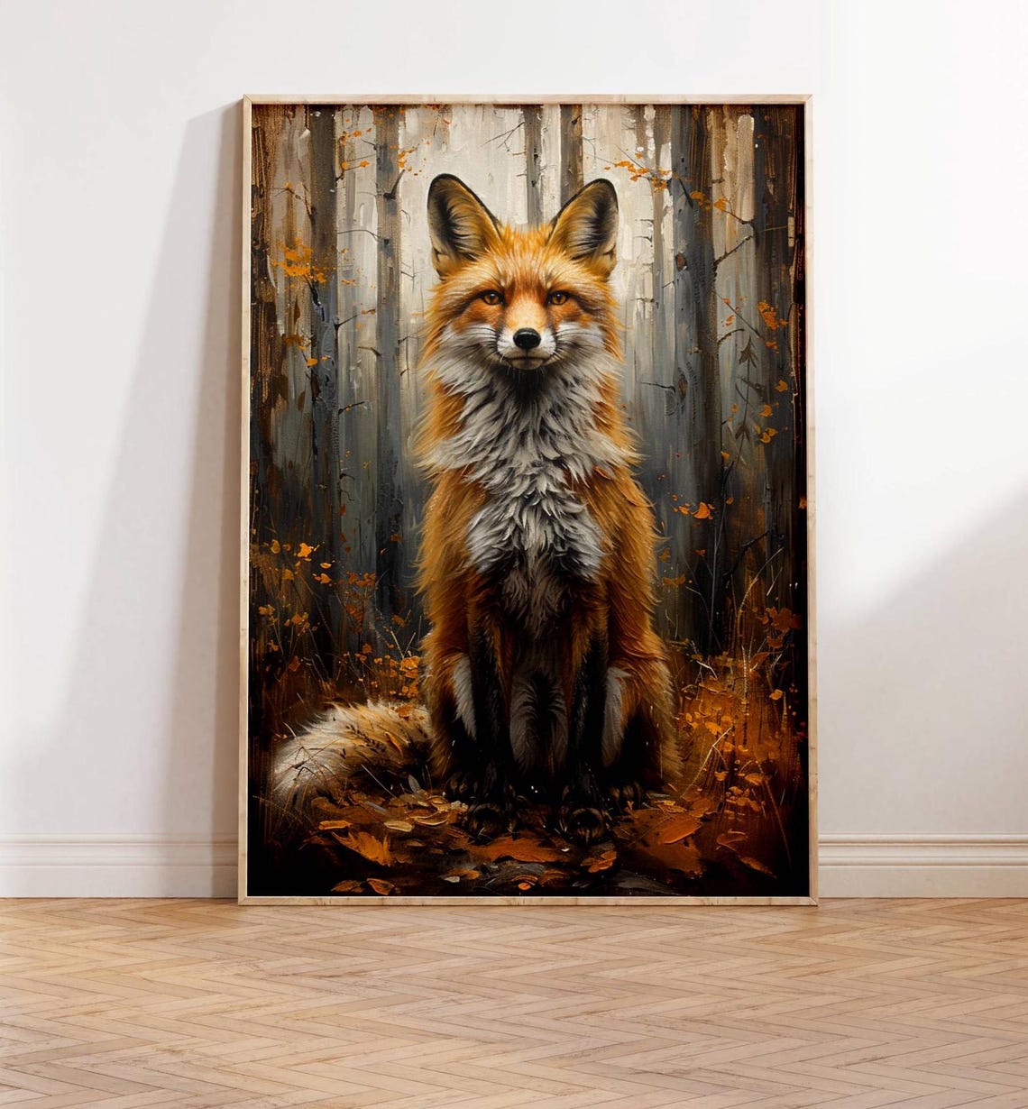 Vintage Fox Print, Fox Wall Art, Dark Cottagecore Decor, Woodland ...