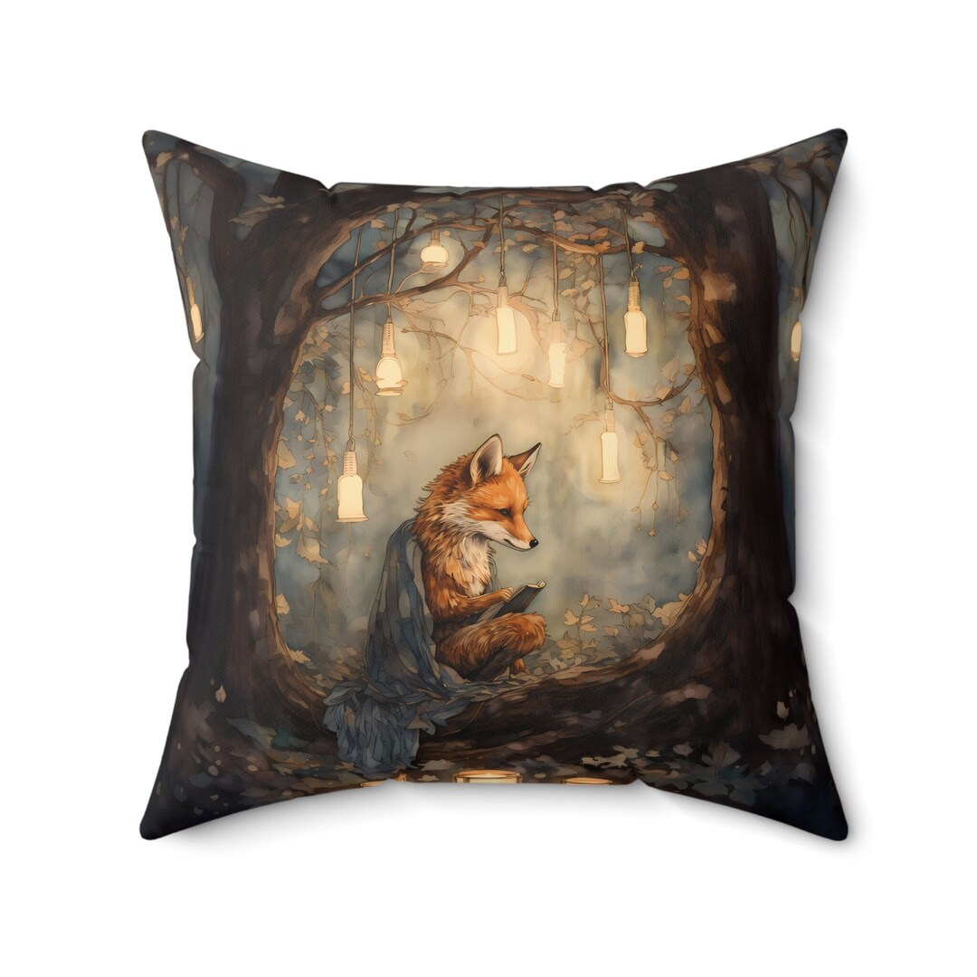 Fox Pillow, Fox Gifts, Fox Decor, Fox Throw Aesthetic Room Decor ...