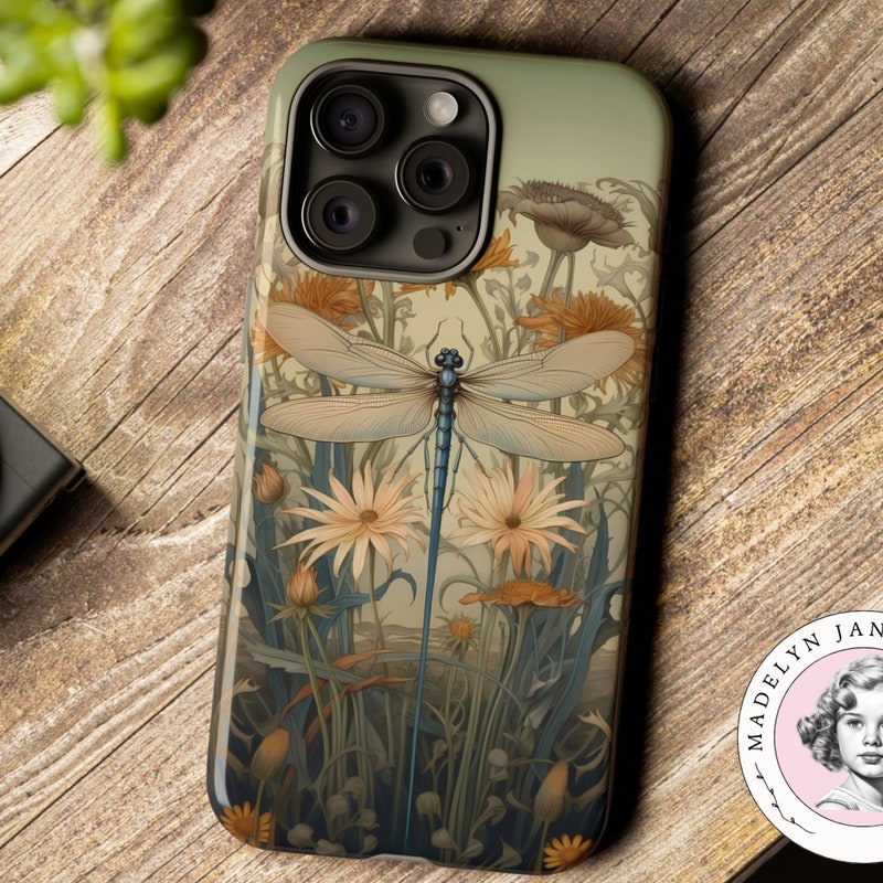 Blue Dragonfly Phone Case - Etsy