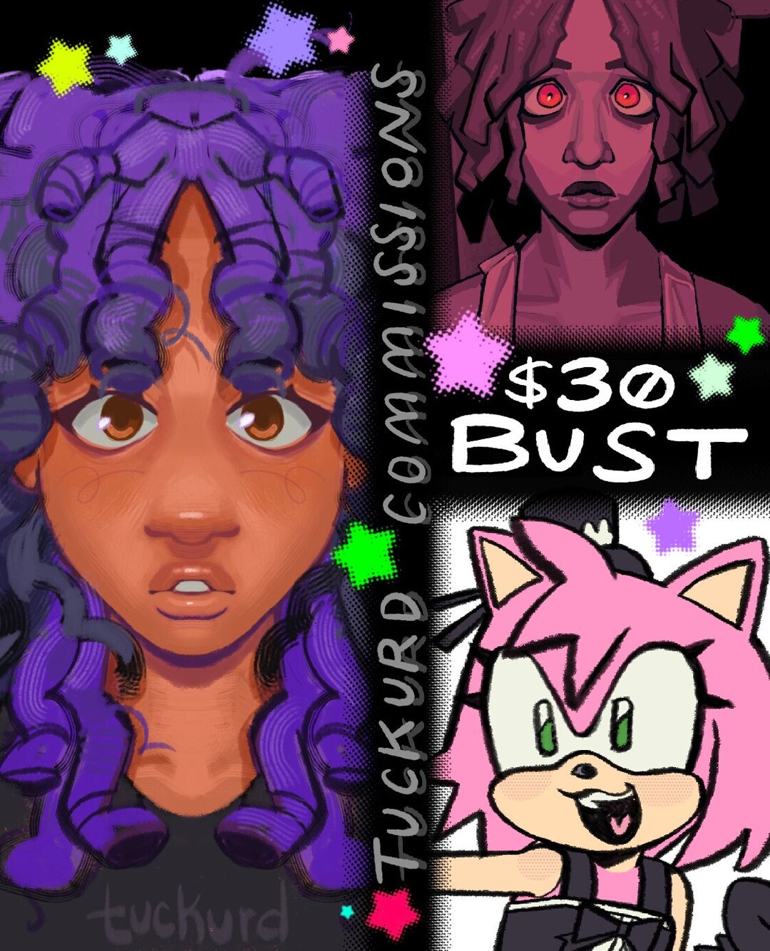 Custom Bust Art Commission: Ocs, Fanart, Furries - Etsy