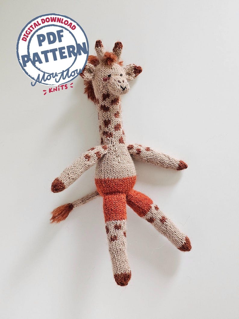 Giraffe Toy Knitting Pattern: DIY Plushie (PDF Pattern) - Etsy