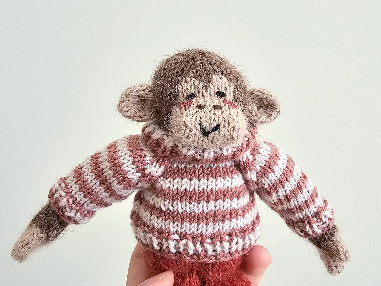 Dressed Monkey Toy Knitting Pattern PDF/ Baby Gift / Kids Soft Toy ...