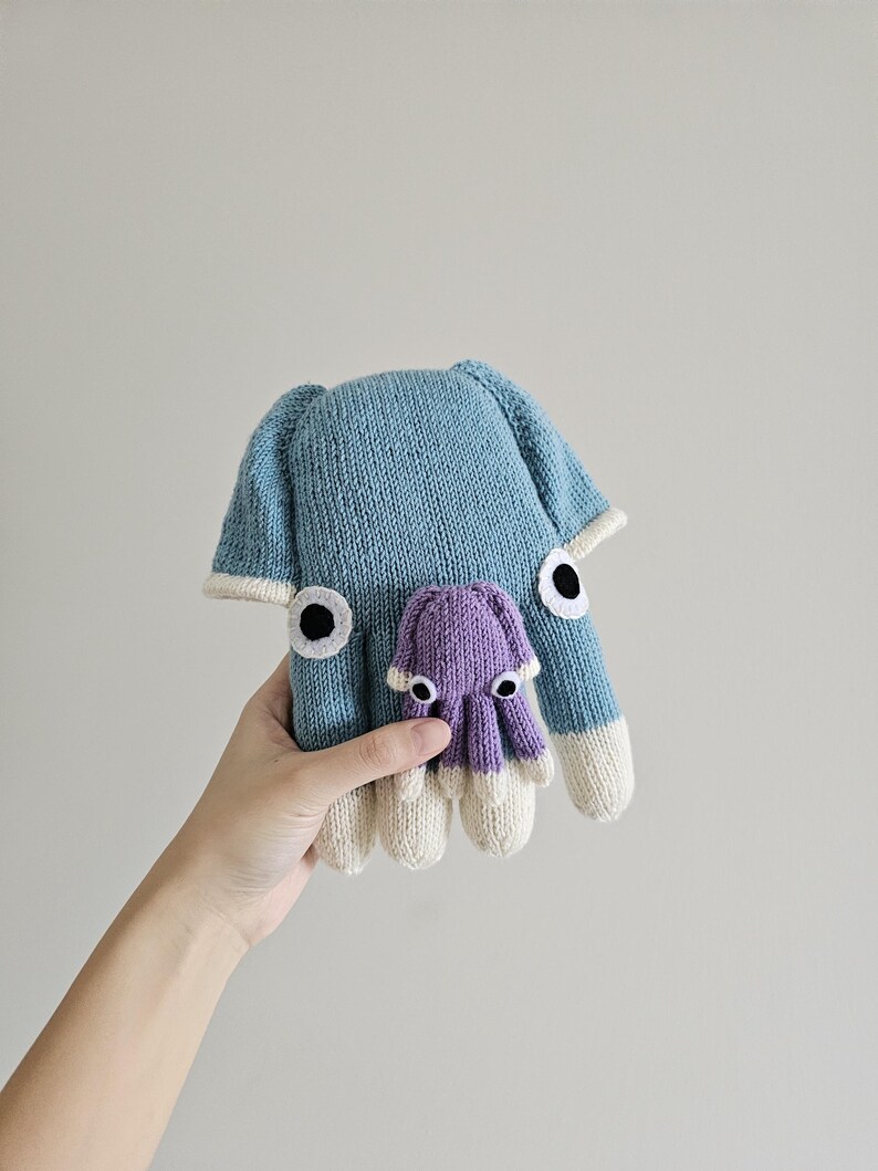 Squid Toy Knitting Pattern: DIY Plushie (PDF Pattern) - Etsy