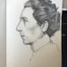 Curly Hair Profile Drawing - Etsy