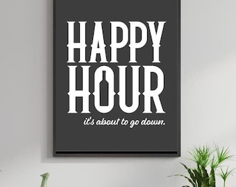 Happy Home Decor Bar Canvas Sign, Group Therapy, Women’s Funny Bar Sign ...