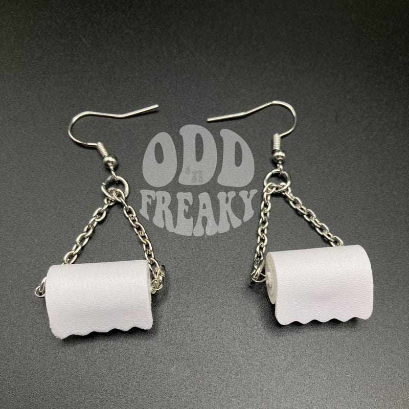 Toilet Paper Earring - Etsy