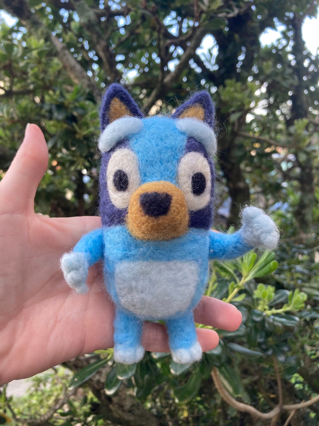 Needle Felted Bluey Blue Heeler Dog - Etsy