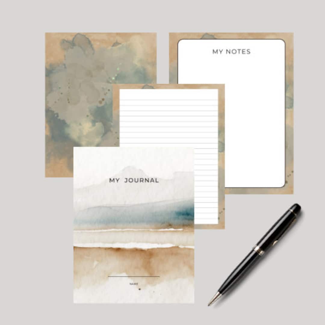 Calming Aesthetic Printable Journal - Etsy