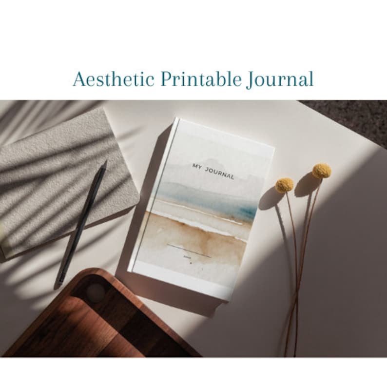 Calming Aesthetic Printable Journal - Etsy