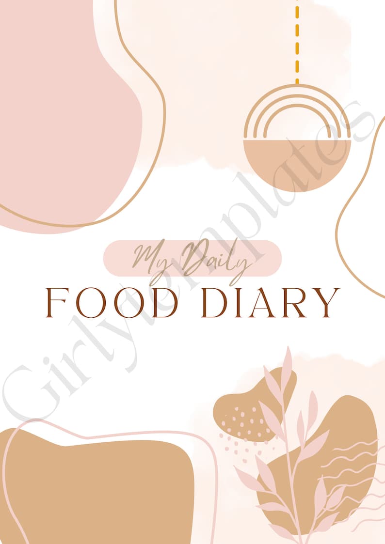 Daily Food Diary - Etsy