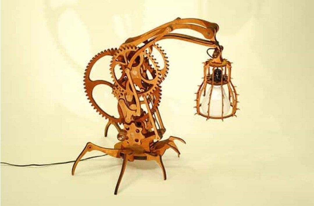 Laser Cut Wooden 3D Puzzle Scorpion Lamp: Cdr Dxf Template - Etsy