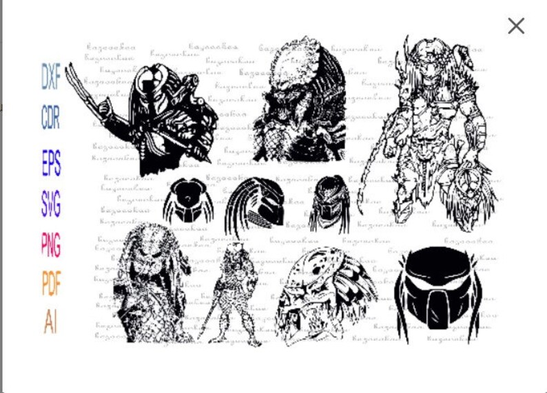 Predator SVG Cut File Bundle (digital Download) - Etsy Australia