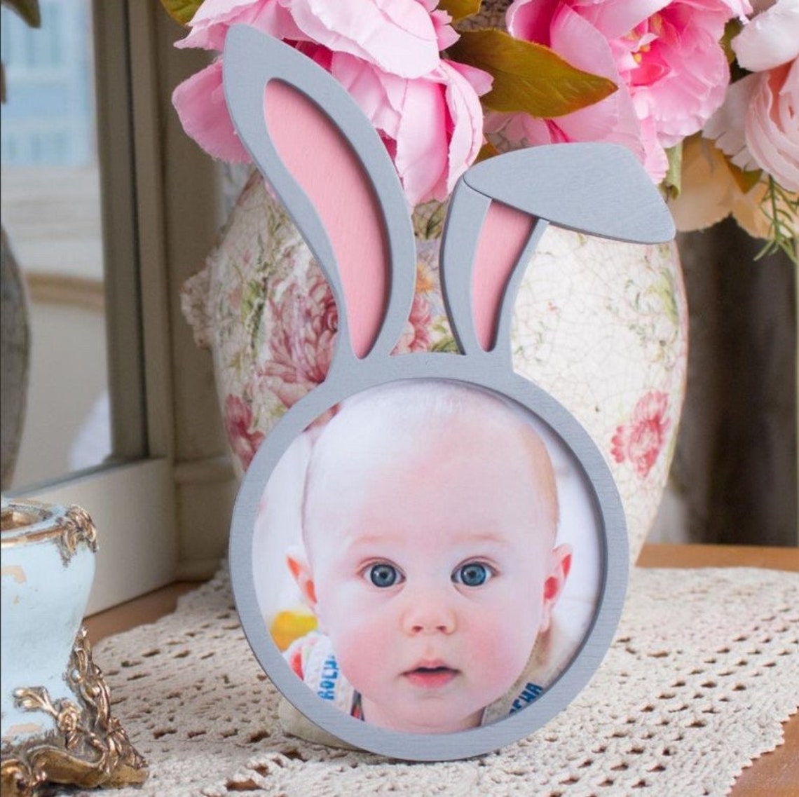 Bunny Ears Hanging Photo Frame 3d Model Puzzle File Cdr Dxf - Etsy