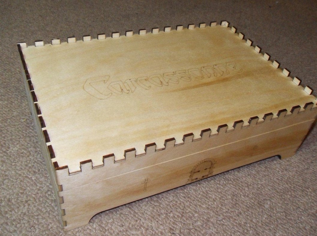 Laser Cut Carcassonne Storage Chest Wooden 3D Cdr Dxf - Etsy