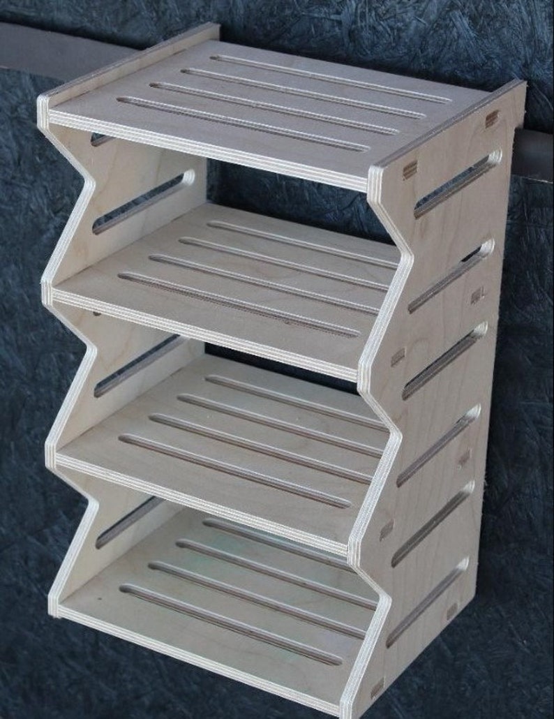 Decor Wall Shelf Storage Rack 3D Model Puzzle File 3D Cdr Dxf - Etsy