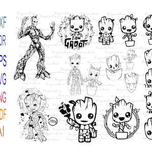 Groot- Svg Png Ai Pdf Eps File Vector Bundle Groot Svg for Cricut Iam ...