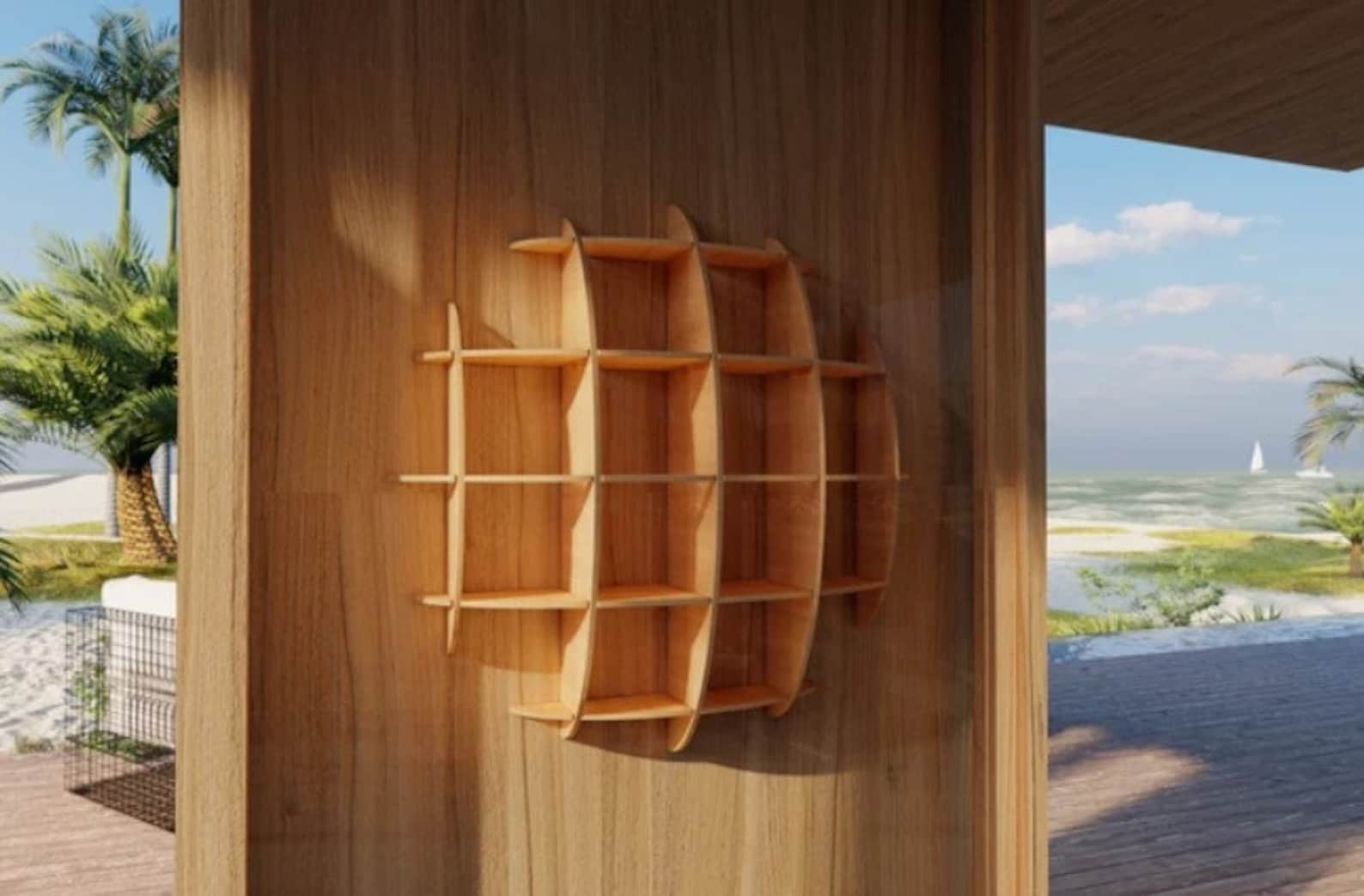 Sphere Shelf 10mm Model Puzzle Cut File Vector Cdr Svg Dxf - Etsy