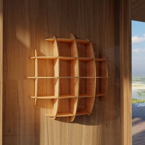 Sphere Shelf 10mm Model Puzzle Cut File Vector Cdr Svg Dxf Files Cnc ...