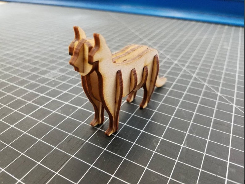 Laser Cut Wooden Cat 3D Puzzle: DXF SVG File (digital Download) - Etsy