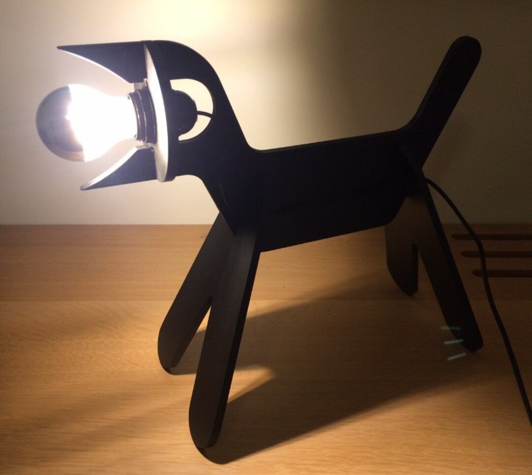 Dog Lamp Desk Decor File Vector Cnc 3D Puzzle File Laser Decoration Cnc ...