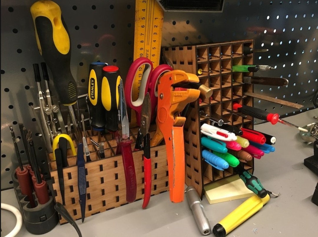 Laser Cut Workbench Organizer 3mm 3D Model Puzzle File Cnc Laser Files ...