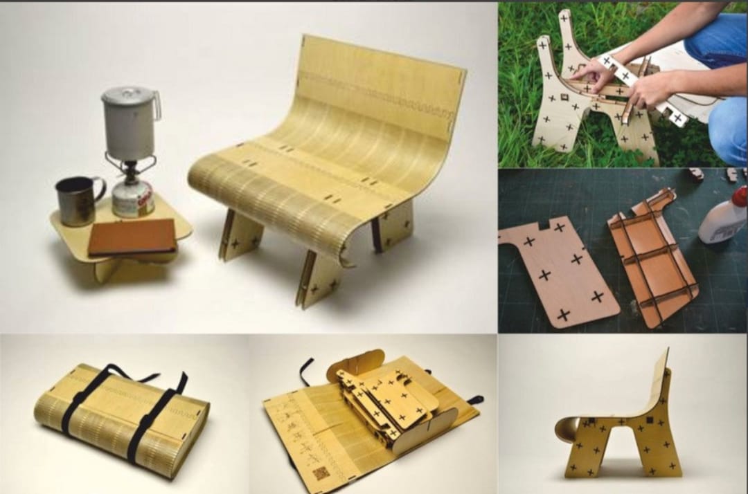 Mini Chair Svg Dxf 3D Model Puzzle Cut File Decoration Wooden ...