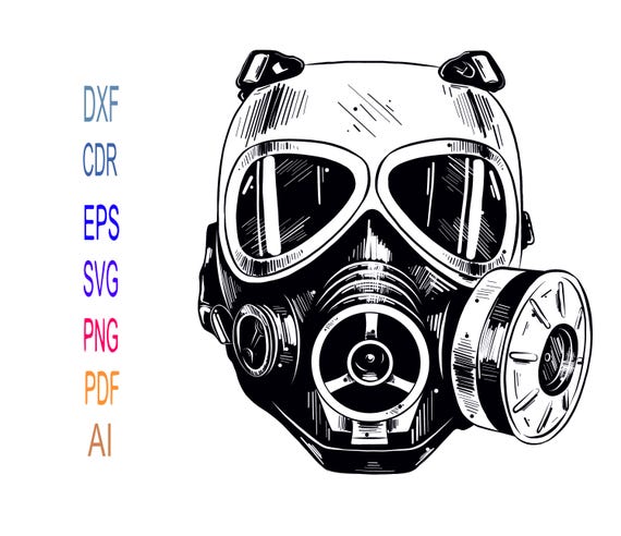 Gas Mask Vector Png Gas Mask Illustration.ai Royalty Free Stock Vector