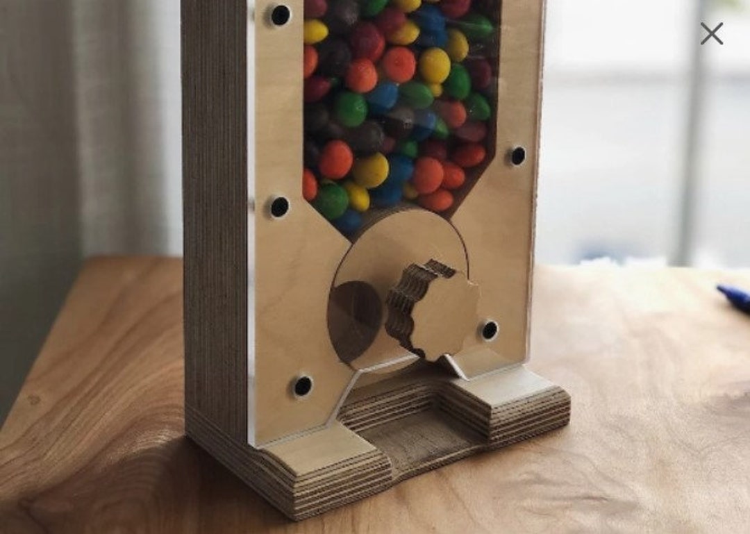 3D Model Puzzle-candy- Machine- Wood Svg Cdr Dxf Vector File Instant ...