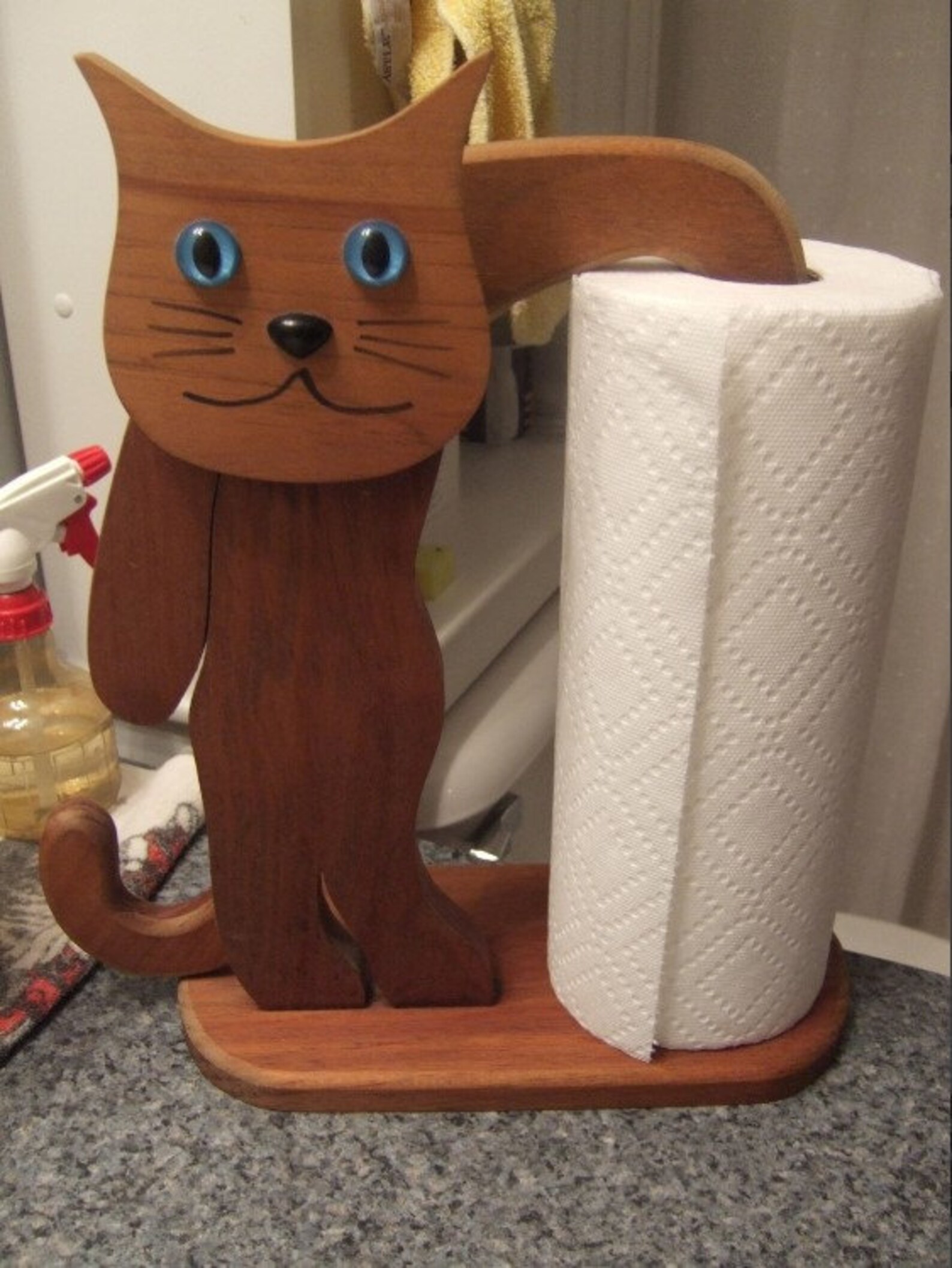 Kitchen-tissue-holder-cat-shape-paper-towel-household-roll-paper-stand ...