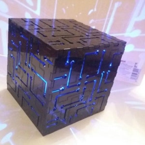 Cube 3D Night Light Acrylic Illusion 3D Led Lamp Svg Dxf Cdr Digital ...