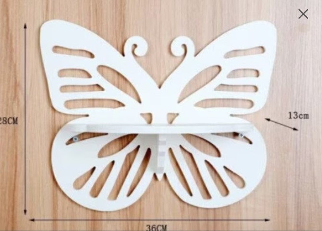 Butterfly Shelf 3D Model Puzzle Cdr File Svg Dxf Vector Instant ...