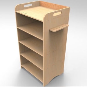 Laser Cut Office Cabinet Office Storage Rack 8mm 3D Wooden Cdr Dxf ...