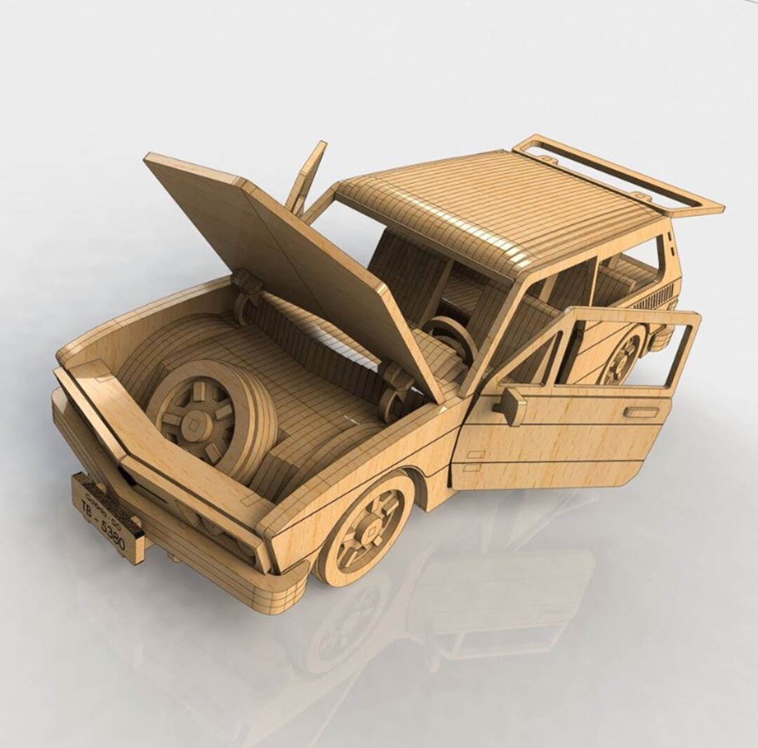 Laser Cut Volkswagen Brasilia 3D Puzzle File (SVG DXF) - Etsy