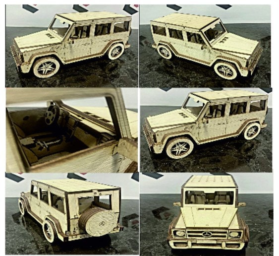 Cut File-mercedes g-class 3D Car Model Puzzle Laser Cdr Dxf - Etsy UK
