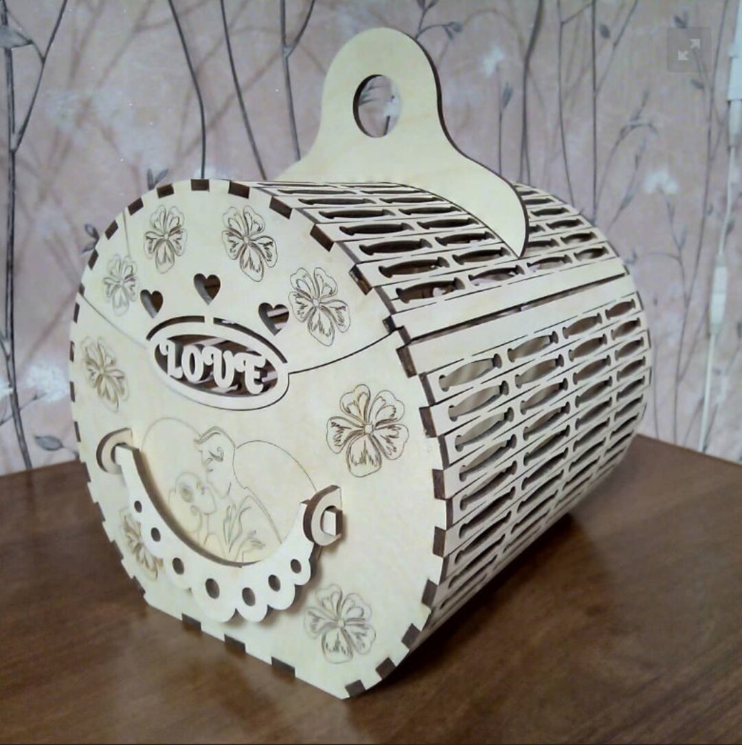 Love - Box Template -svg 3D Model Puzzle Cut File Cnc Vector - Instant ...