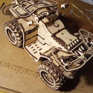 Atv- Quad- Bike- 3D Model 3D Puzzle Atv Quad Bike Svg Cdr Dxf Vector ...