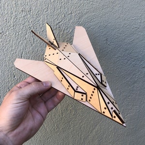 Lockheed F-117- Nighthawk- 3D Puzzle SVG 3D Model Puzzle File 3D Svg ...