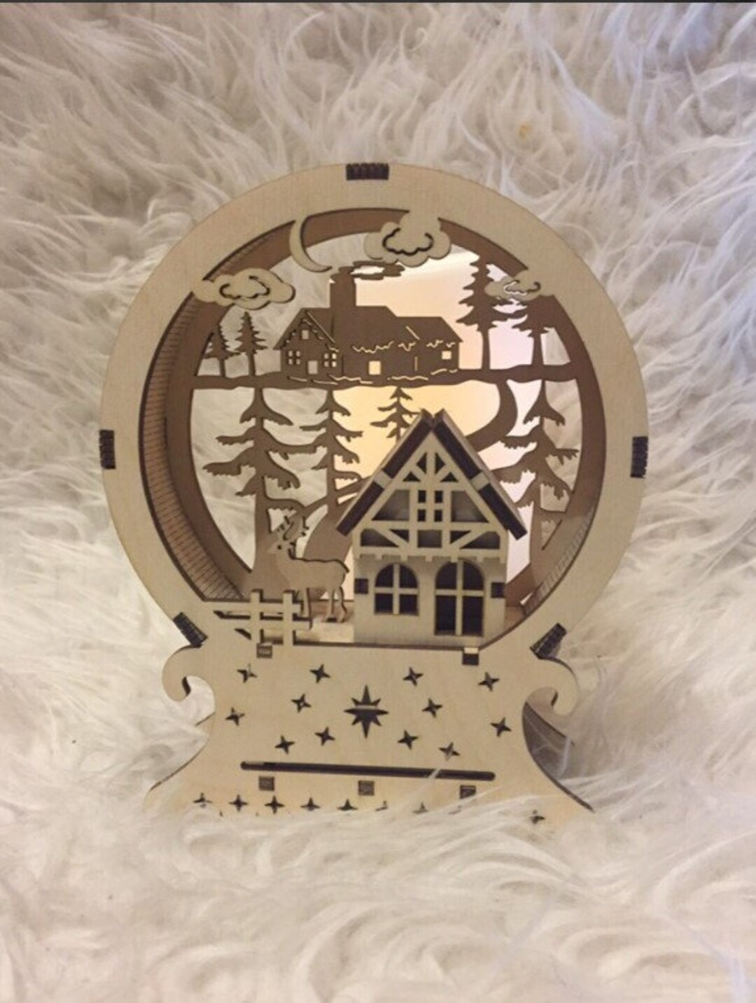 3D Christmas Ornaments Template Svg File Vector Cnc 3D Puzzle File ...