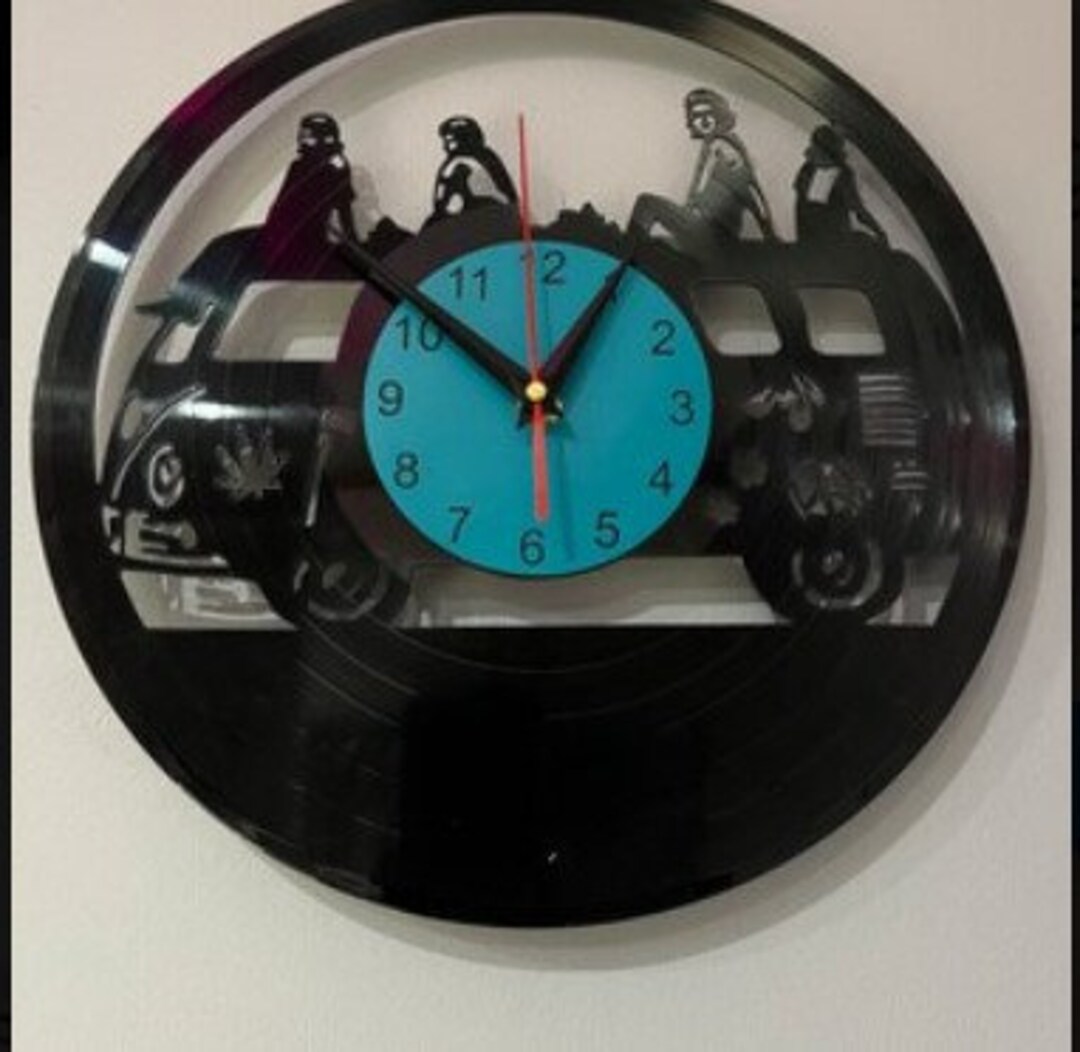 Cut Camper Van Wall Clock 3D Template Dxf Vector Cut File Instant ...