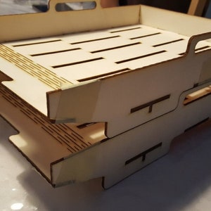 Laser Cut A4 Stackable Trays Cdr Dxf Vector Cnc Files Instant Download - Etsy