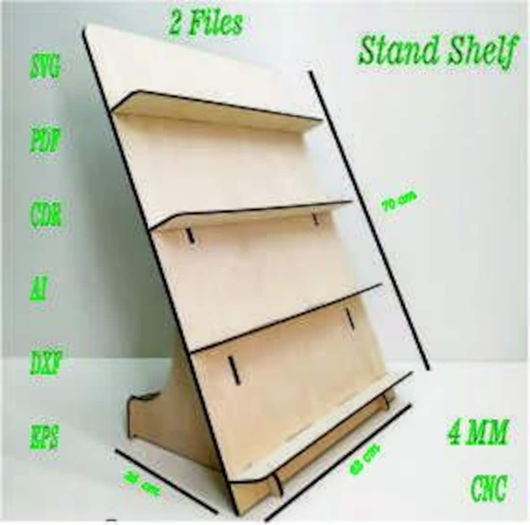 Wooden Display Stand Cut File: 3D Model Puzzle (SVG, DXF, PDF) - Etsy
