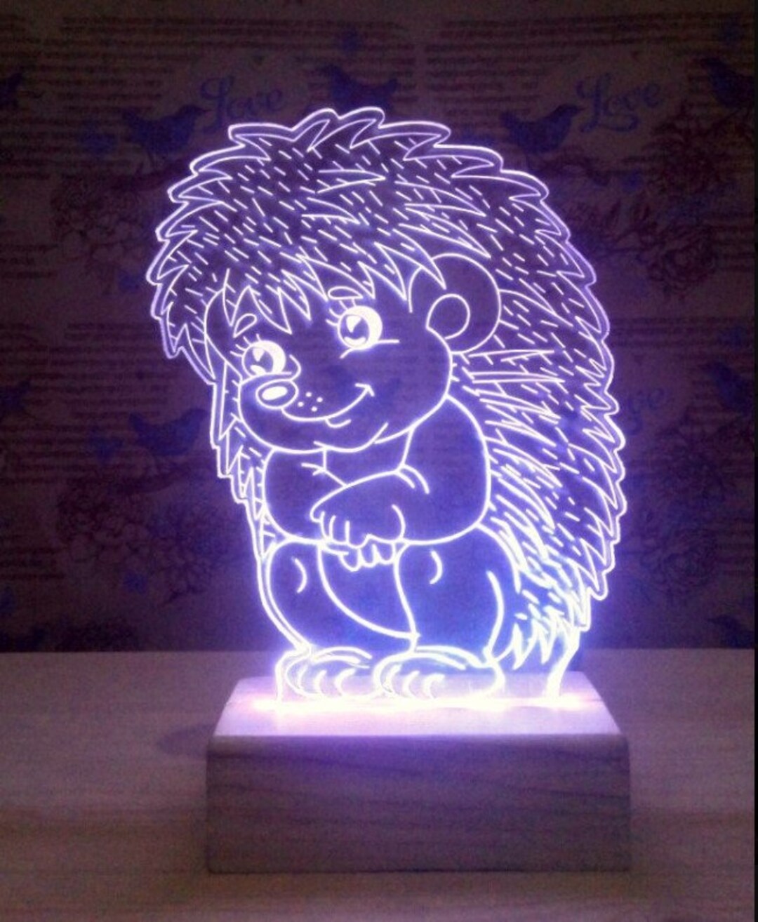 Sitting - Hedgehog- 3D Lamp Vector Model 3D Lamp 3D Template File ...