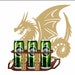 Dragon Beer 3D Model Puzzle Tray and Drink Holder Svg Dxf File 3D ...