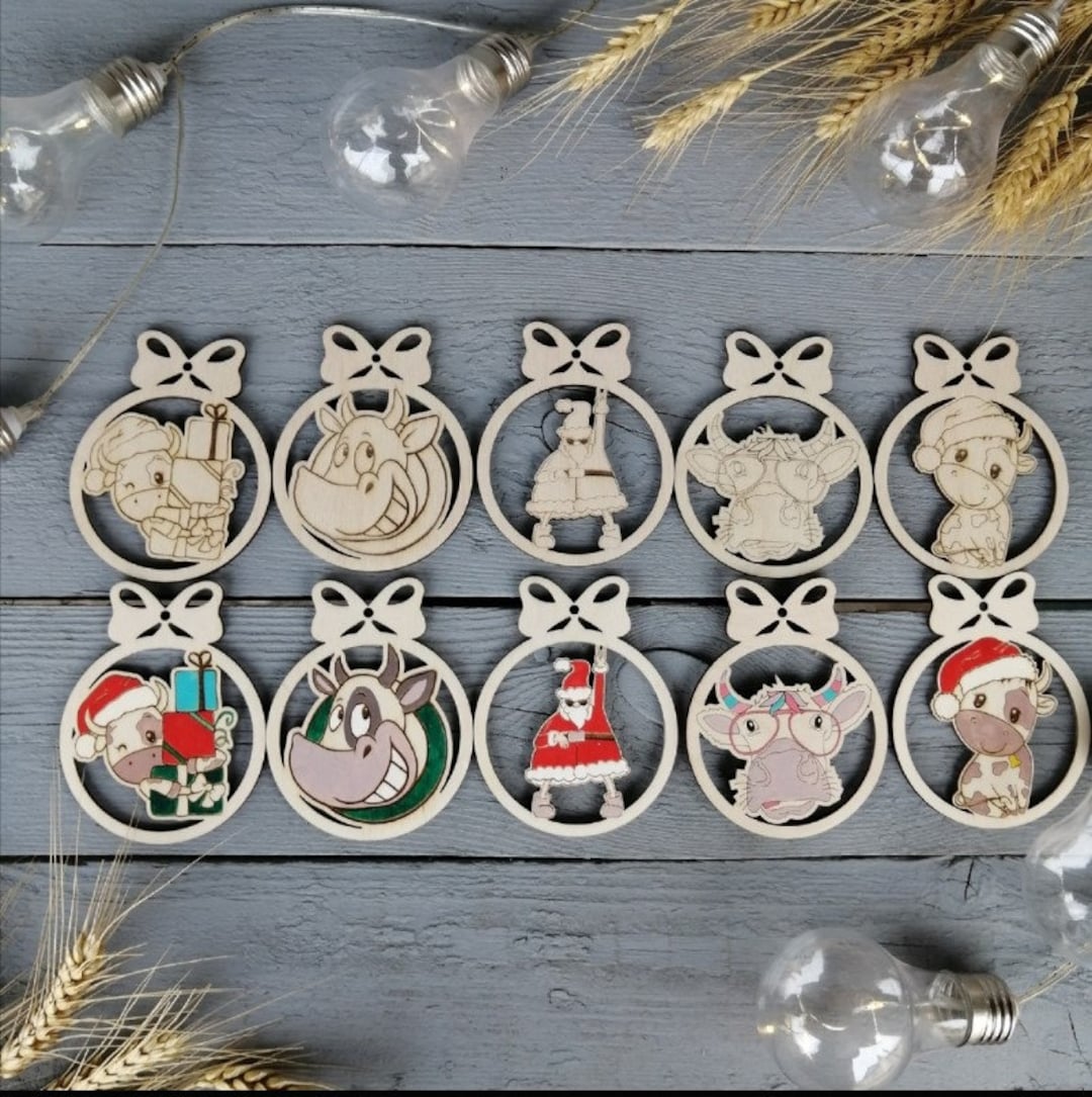 Christmas Ornaments 3D Model Puzzle File 3D Cdr Dxf Vector Decor Cnc ...