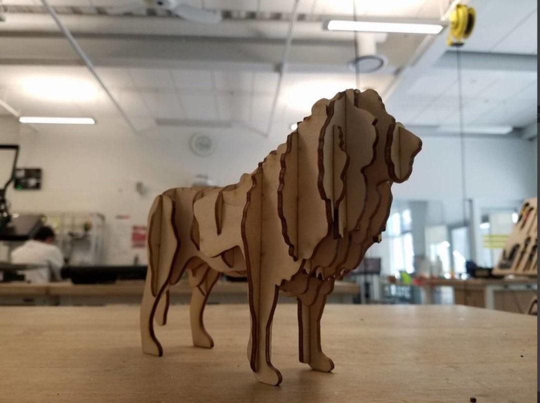 3D Wooden Cut File Animal-wooden Puzzle 3D Model Vector Download - Etsy